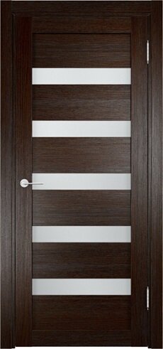 Межкомнатная Дверь Verda Мюнхен 03 до Дуб Темный со Стеклом Сатинато 2000х800мм (Полотно 1шт) / Верда.