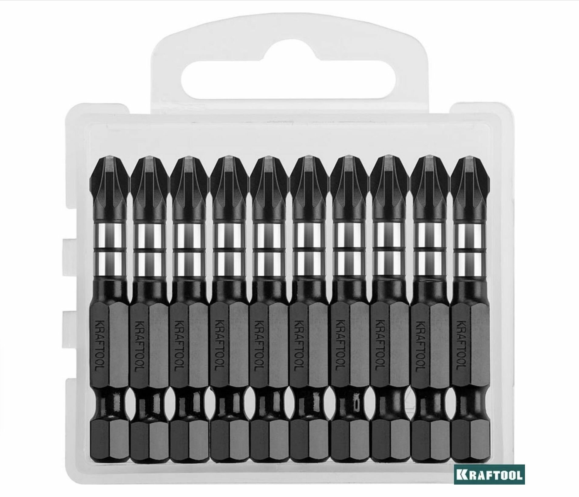 KRAFTOOL 50 мм, 10 шт, PZ3, профессиональные ударные биты Impact Pro 26193-3-50-S10