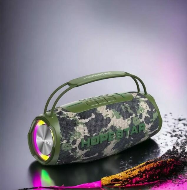 Беспроводная Bluetooth Колонка Hopestar H53, хаки