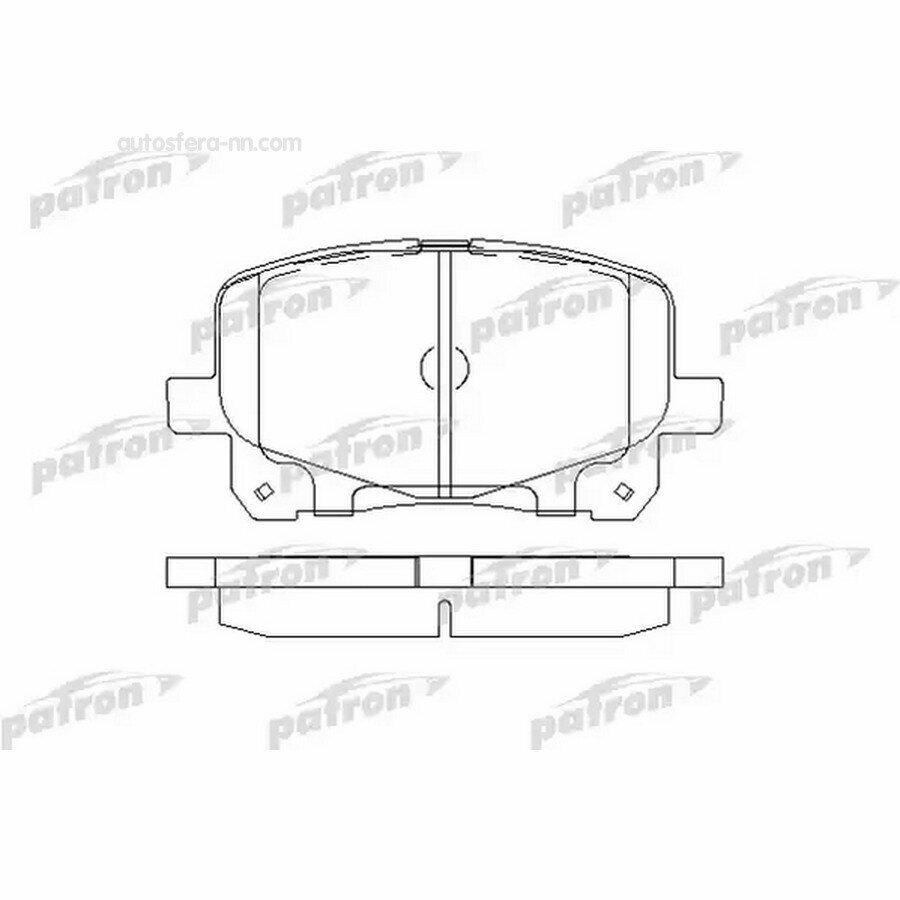 PATRON PBP1752 Колодки тормозные дисковые передн TOYOTA: PREVIA 00-