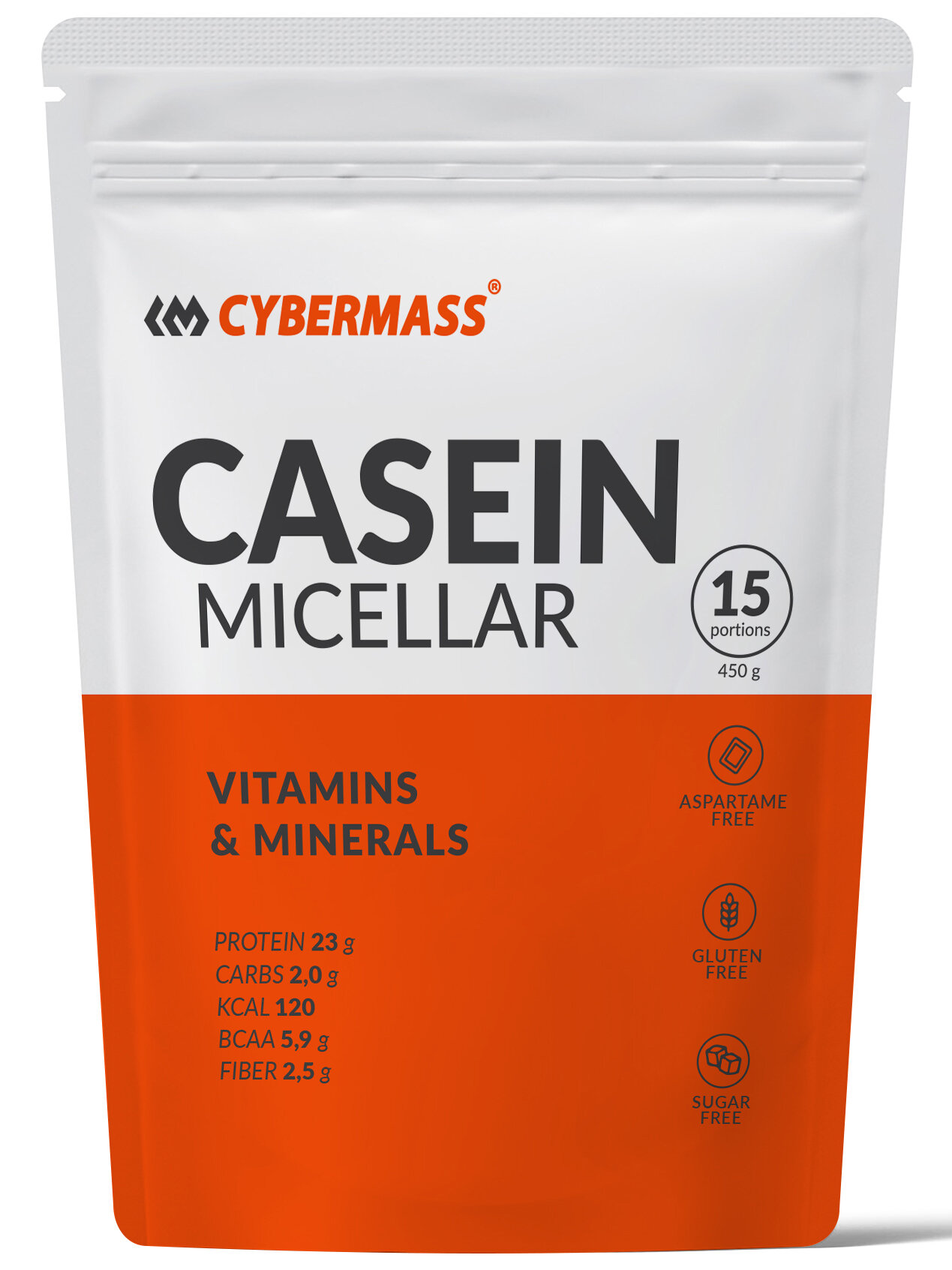 Протеиновая смесь CYBERMASS MICELLAR CASEIN - 450г , клубника