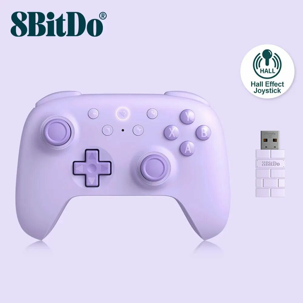 Контроллер 8BitDo Orion Youth Ultimate, для ПК, Android, Steam, USB/2.4 G, пурпурный