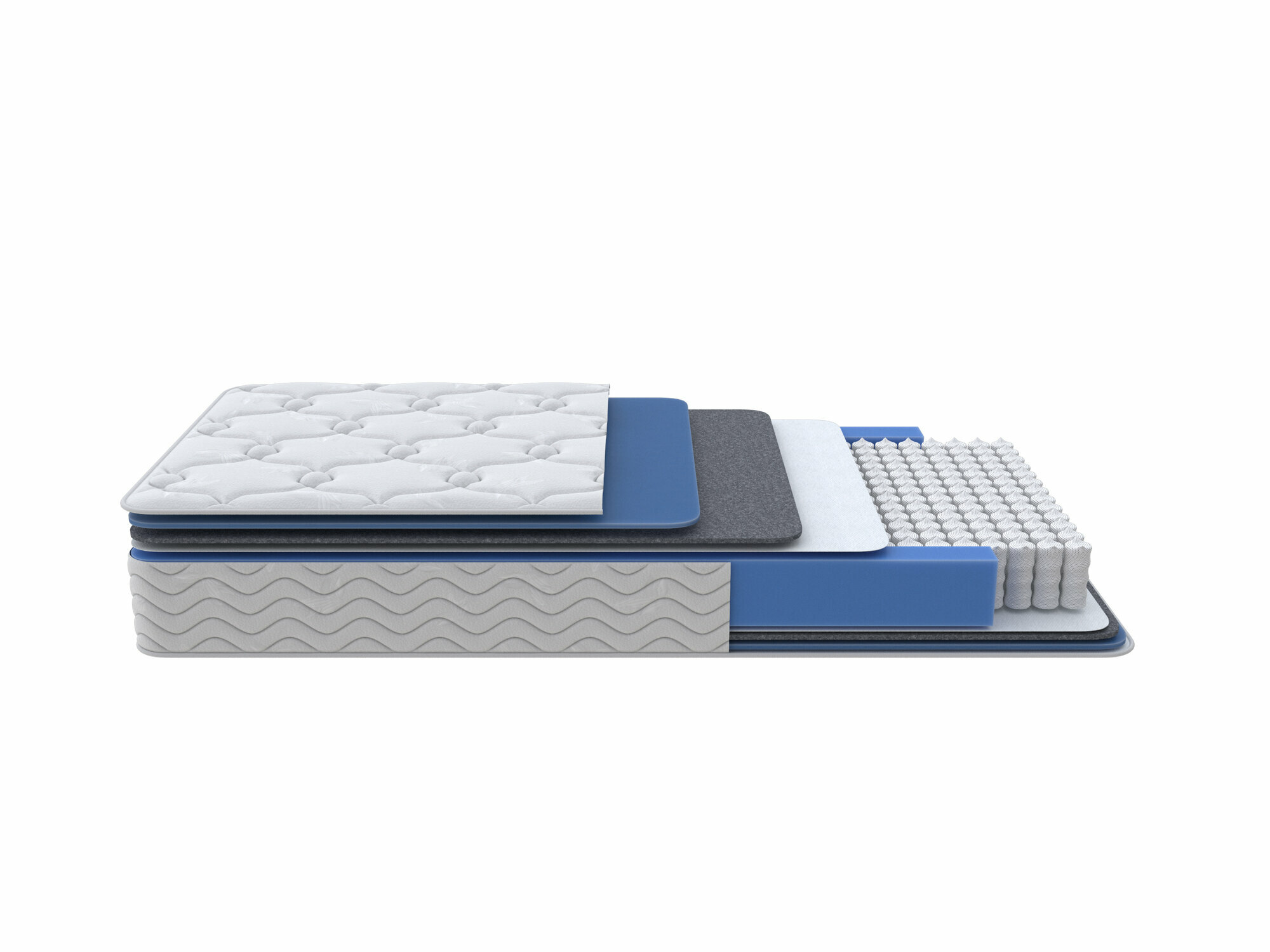 Матрас Batam Base M, пружинный блок, беспружинный, 140 см x 190 см