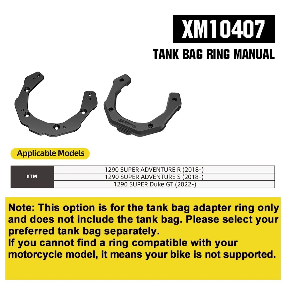 Сумка на бак для мотоцикла Rhinowalk, магнитная быстросъемная водонепроницаемая передняя сумка 6,5 л для BMW KTM Beneli HONDA CFMOTO DUCATIBMW KTM XM10407