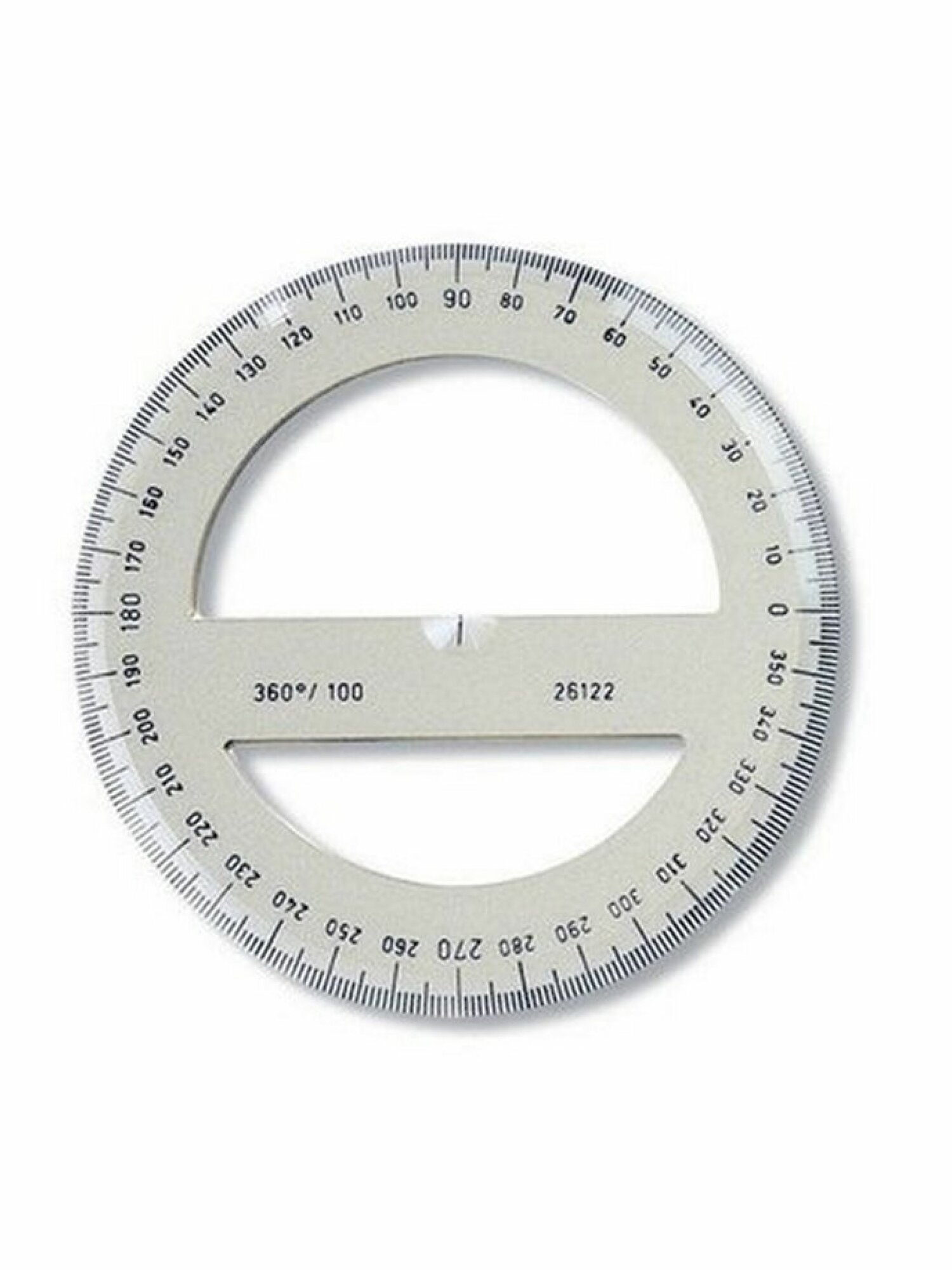 Транспортир для черчения Koh-I-Noor линейка пластиковая 360 градусов