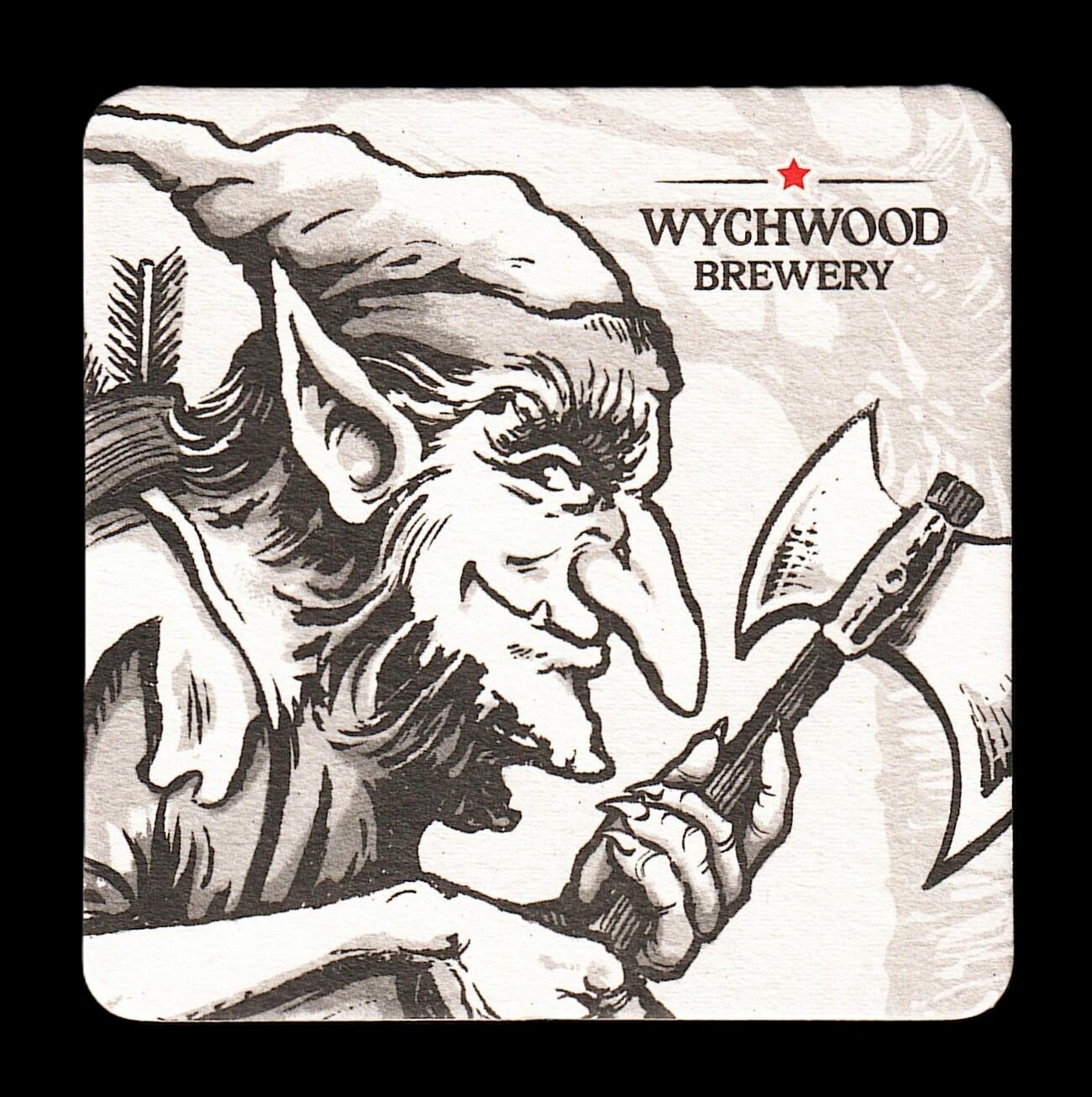 Бирдекель (костер) Hobgoblin Wychwood Англия (подставка под пивной бокал)
