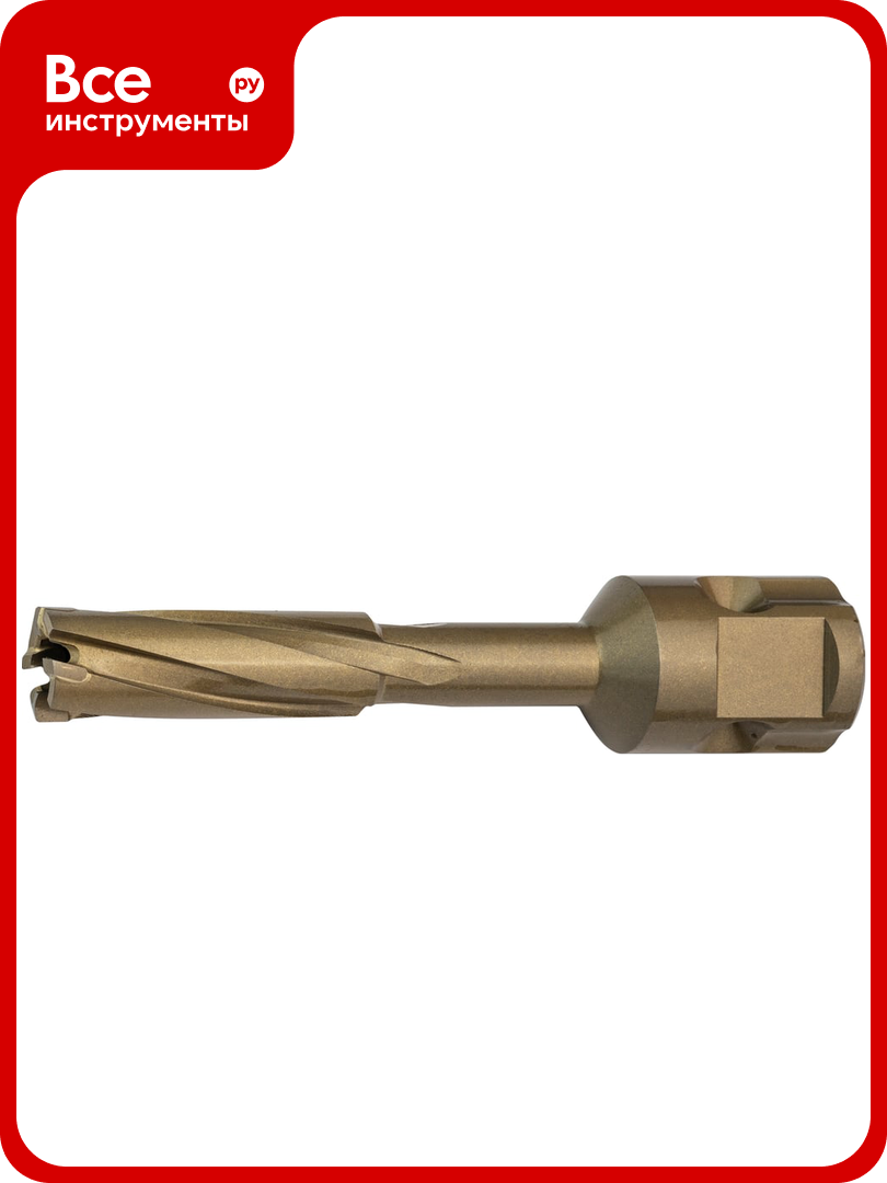 Сверло корончатое (20х55 мм; Weldon 19) LENZ LZTM-020, Совместимо с магнитными и стационарными сверлильными станками