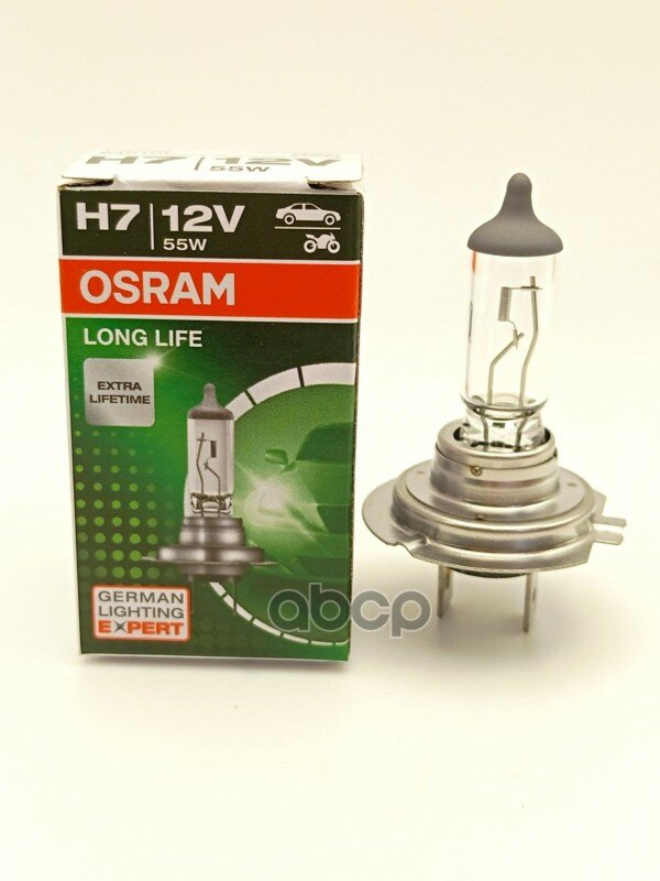 Лампа Osram H7-12-55 LONG LIFE Osram арт. 64210L - высокое качество