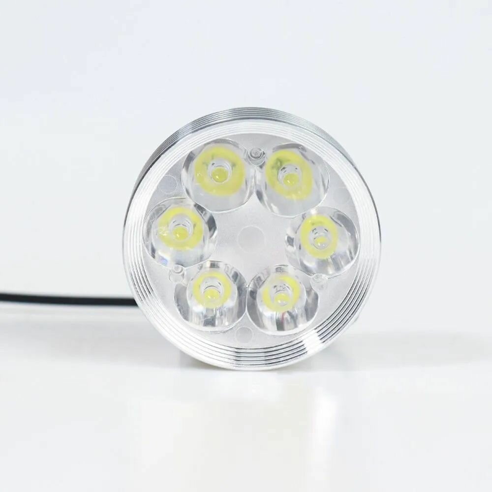 Фара для электровелосипеда 12В-85В, светодиодная лампа с 6 светодиодами для электровелосипеда, самоката, передняя фара