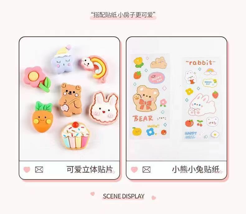 Детская копилка высокого эстетического стиля, может хранить и вынимать, в форме маленького домика, небьющаяся, для девочек 3-6-9 лет, дизайн принцессы