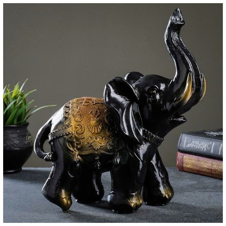 Копилка "Слон" черный, 30х25см