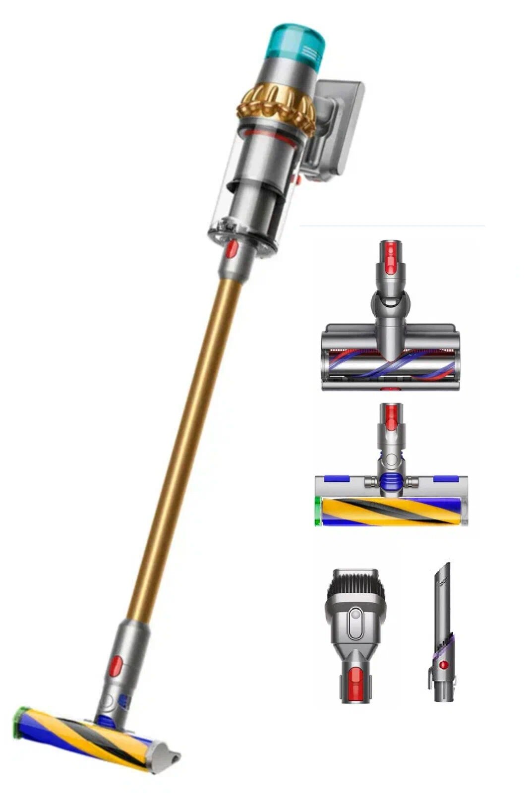 Пылесос Dyson V15 Detect absolute gold (SV47) gold (5025155081792)