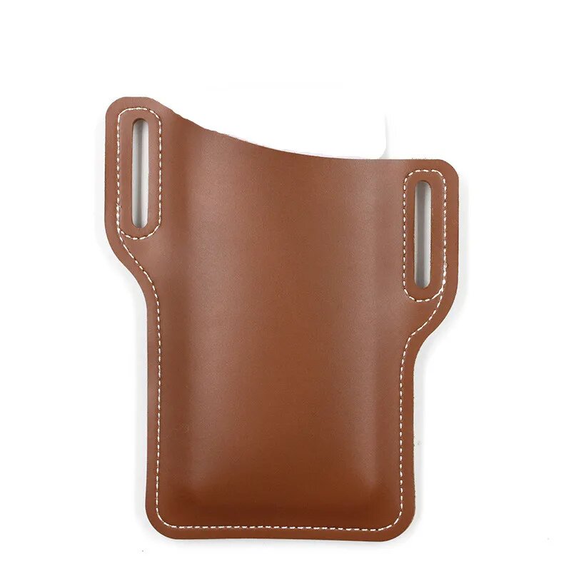 Кожаная поясная сумка для телефона Коричневый, Light Brown
