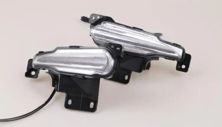 Дневные ходовые огни для Mazda 3 Mazda3 Axela 2017 2018 светодиодные DRL противотуманные фары дневного света с желтым сигнальным реле white and yellow, Type A