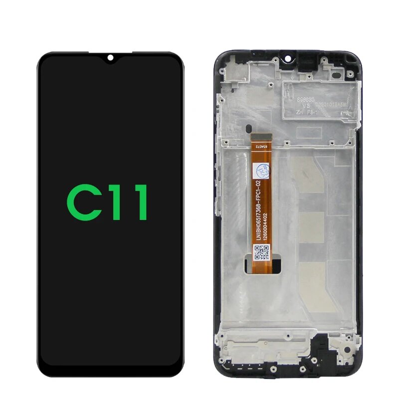 C11 2020 RMX2185 Замена экрана, для Oppo Realme C12 C15 RMX2189 RMX2180 ЖК-дисплей C11 With Frame