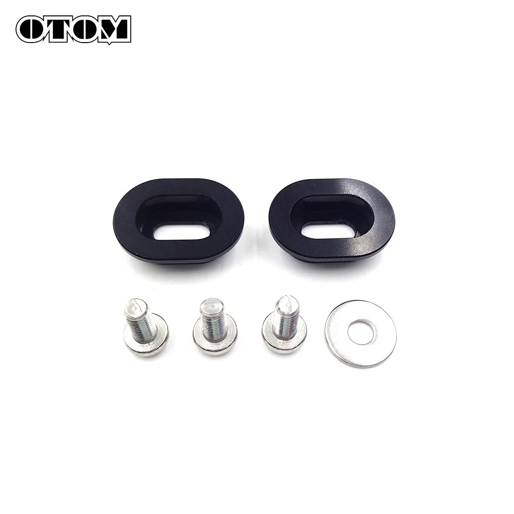 OTOM 2 шт. шайбы для слайдера цепи мотоцикла, алюминиевая шайба для обработки с ЧПУ для HONDA CRF150R CRF250R CRF250X CRF450X CR125 CRM250 Черный, Black