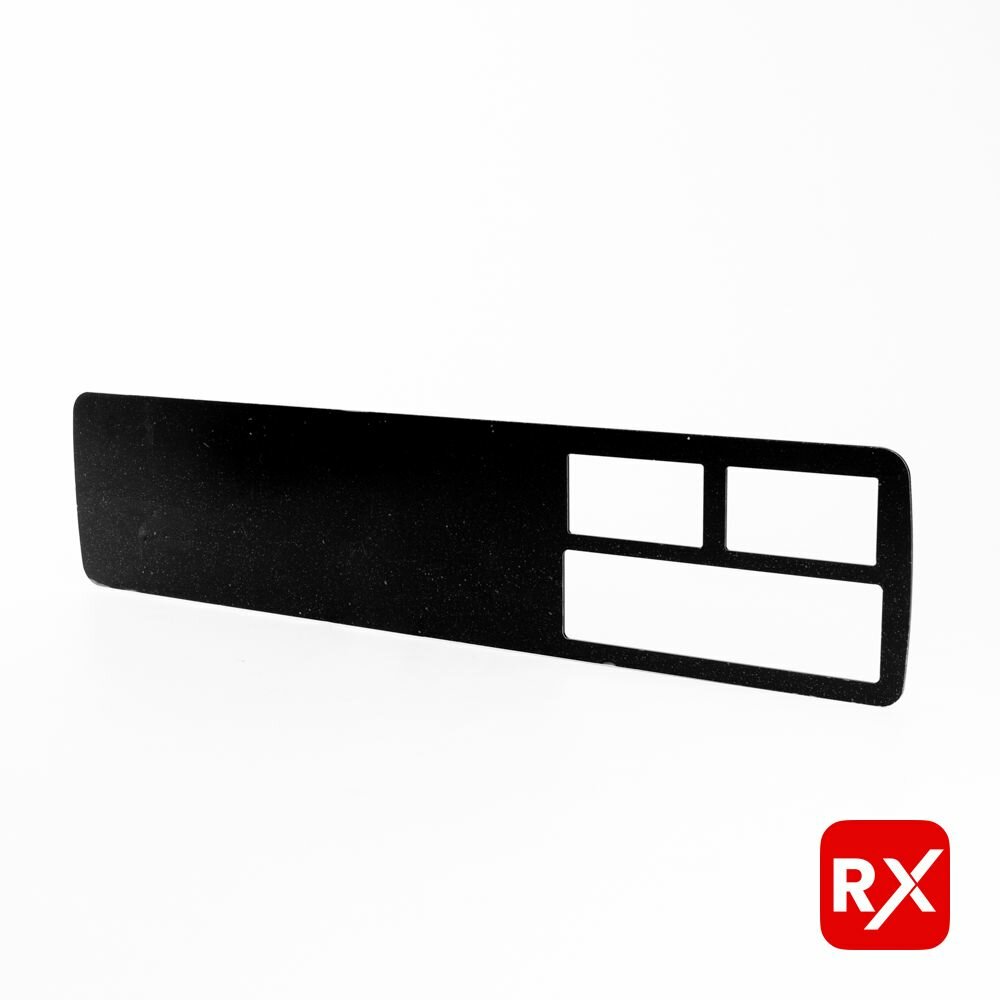 Тонированное стекло для приборной панели на ВАЗ-2107 / с вырезом под магнитолу 1-DIN и печь