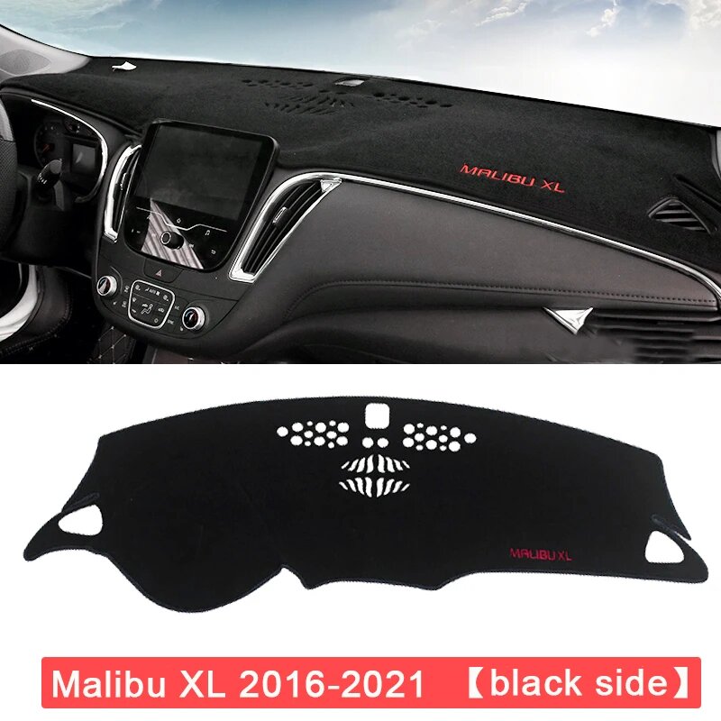 Для Chevrolet Malibu XL 2016-2019 2020 2021 приборной панели автомобиля крышка коврики Избегайте светильник Pad козырек от солнца приборная панель Крышка ковры автомобильные аксессуары Black Side