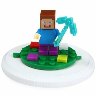 Конструктор Майнкрафт, Minecraft Building Block - Steve, пластик