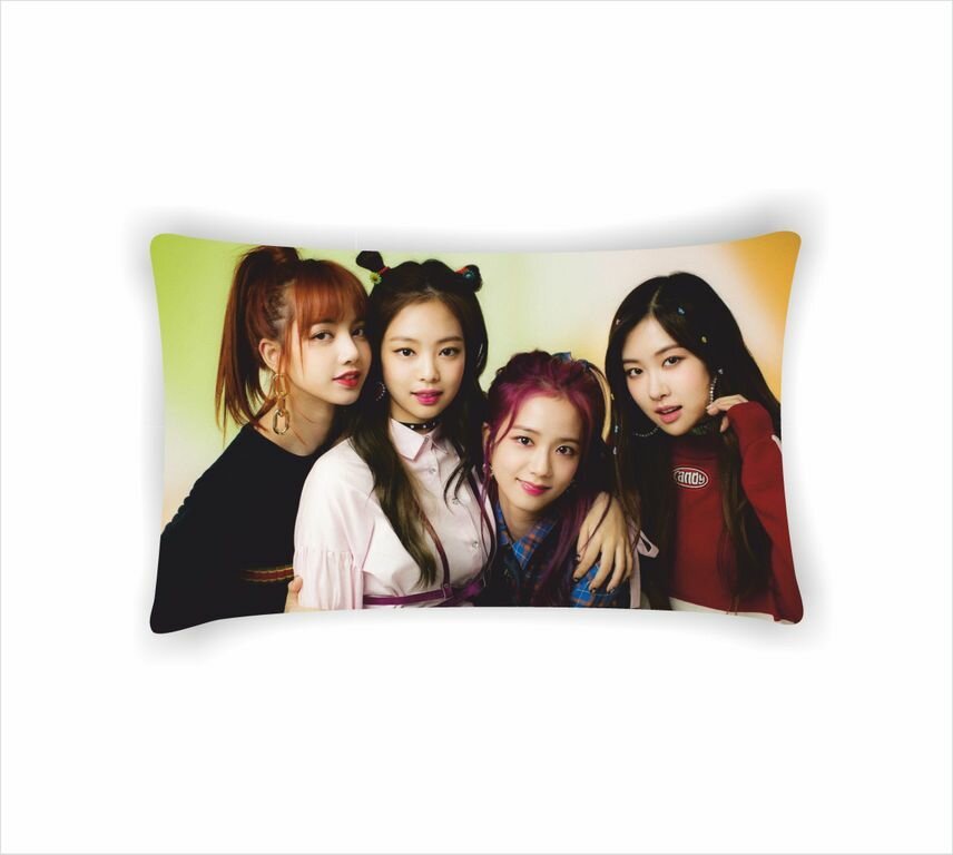 Подушка горизонтальная Blackpink, Блэкпинк №21, Картинка с двух сторон