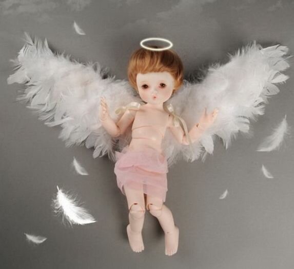 Dollmore Kinetic Wings (Кинетические крылья цвет белый для кукол Доллмор)