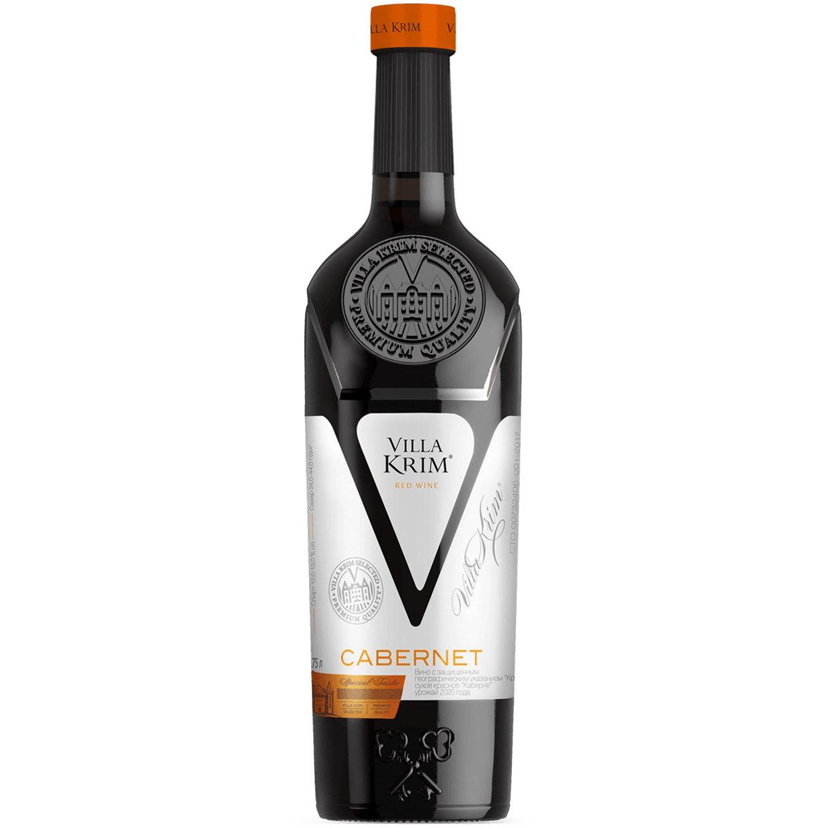 Вино Villa Krim Cabernet красное сухое 0,75 л