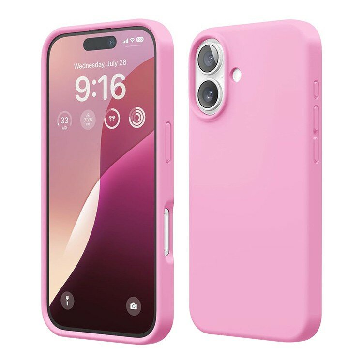 Elago силиконовый чехол для iPhone 16, Soft silicone (Liquid) Hot Pink