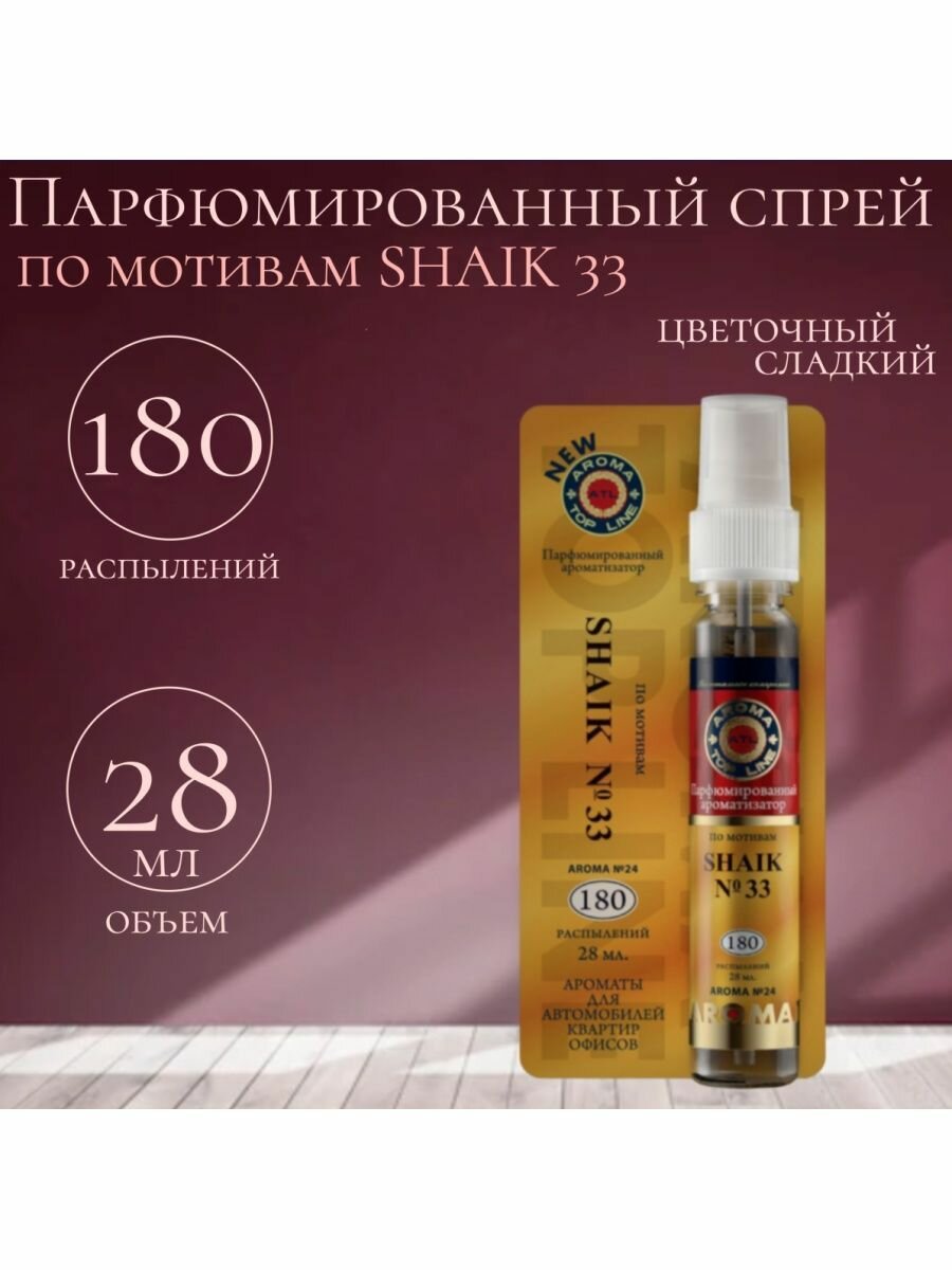 Освежитель-спрей воздуха для дома Shaik 33