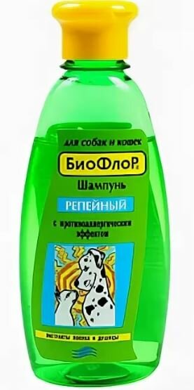 БиоФлор Шампунь "Репейный" противоаллергический для собак и кошек 245мл