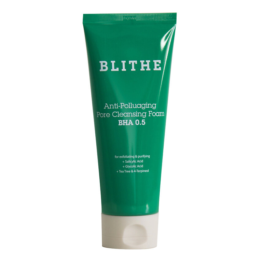 BLITHE Пенка для умывания Anti-Polluaging Pore Cleansing Foam BHA 5.0