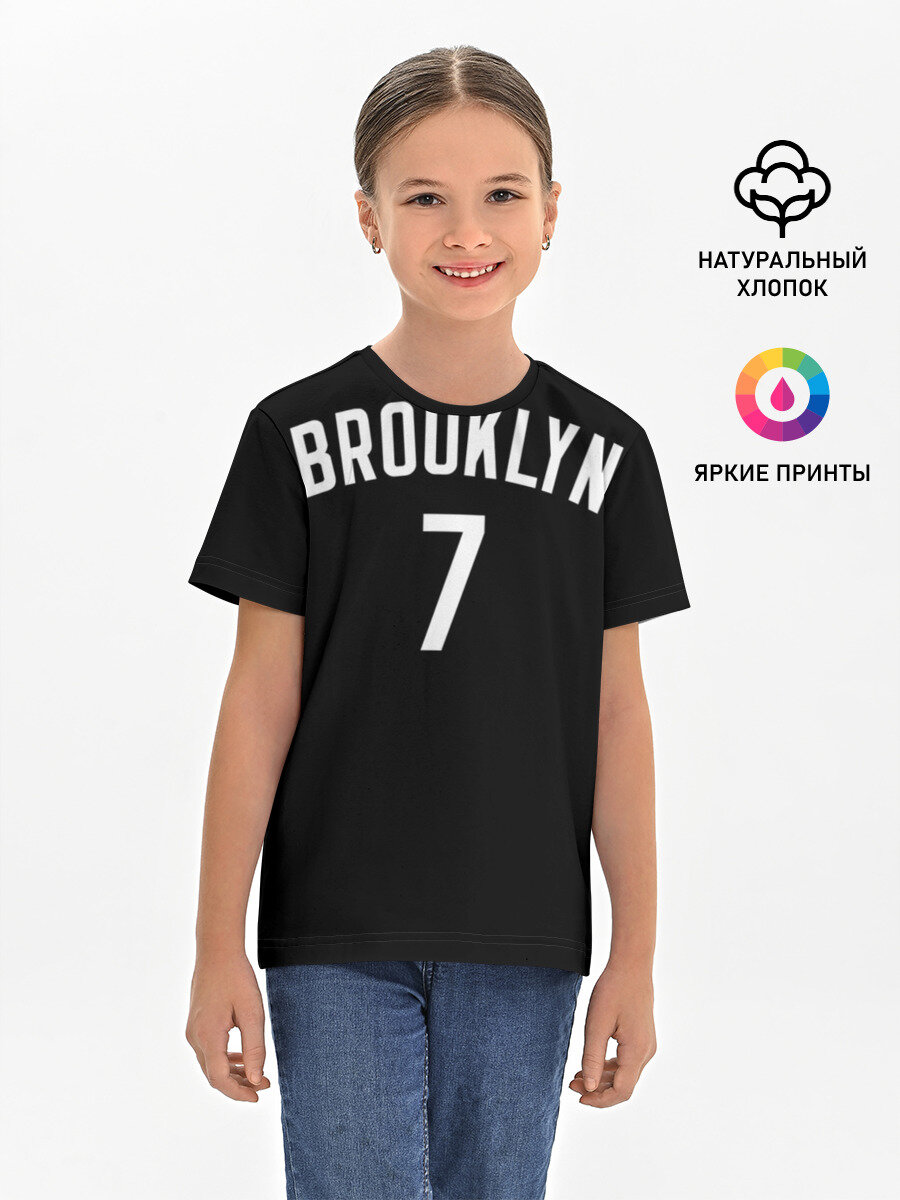 Футболка Lacotton.ru хлопковая детская Кевин Дюрант Бруклин 7