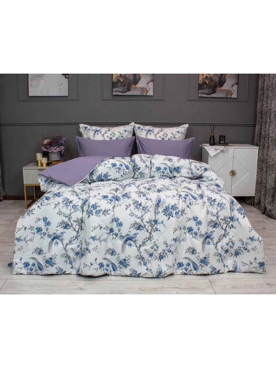 Постельное белье Евро Сатин с Одеялом Казанова