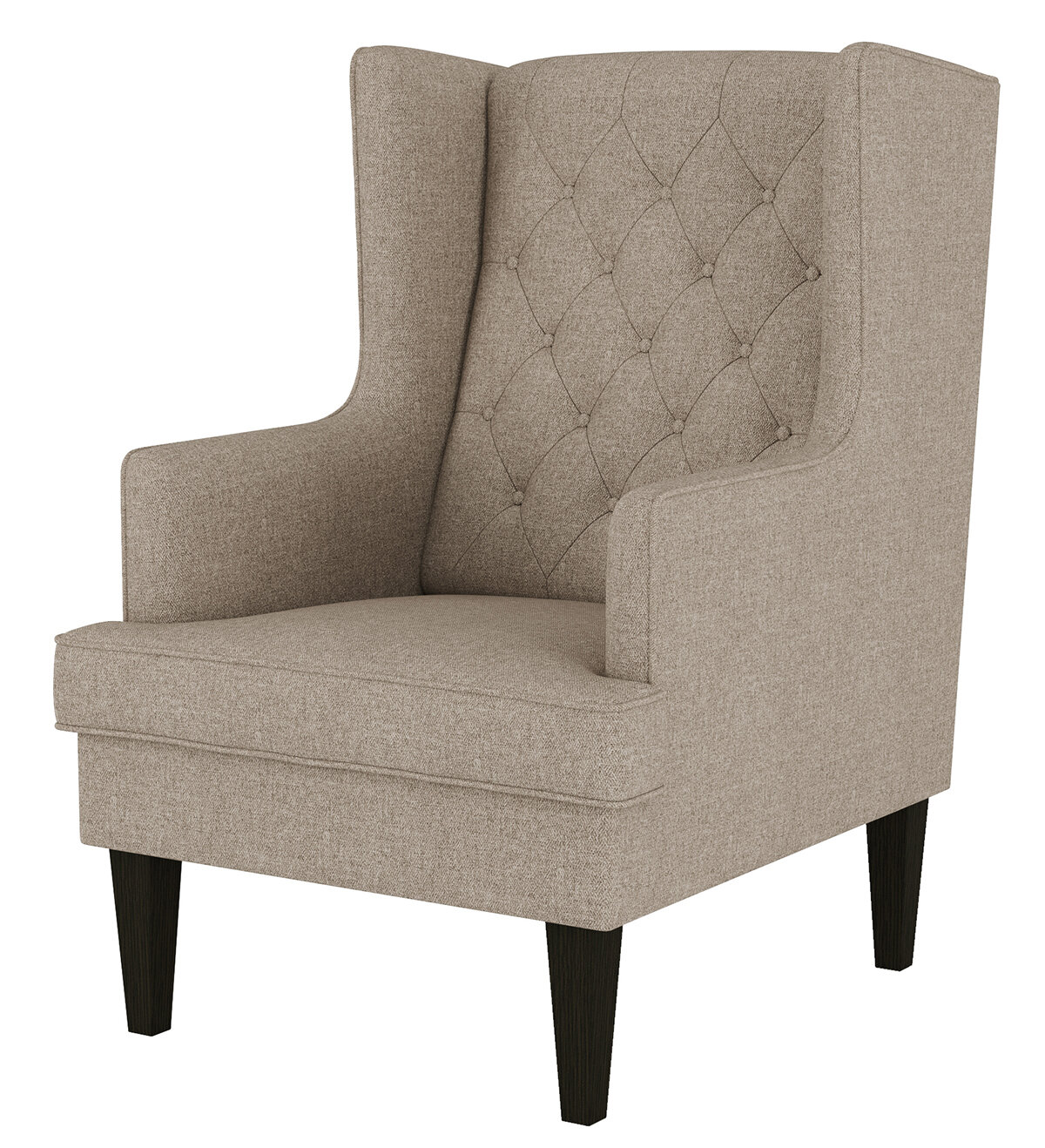 Кресло Токио Модель 018, с деревянными ножками, рогожка Sherlock 932