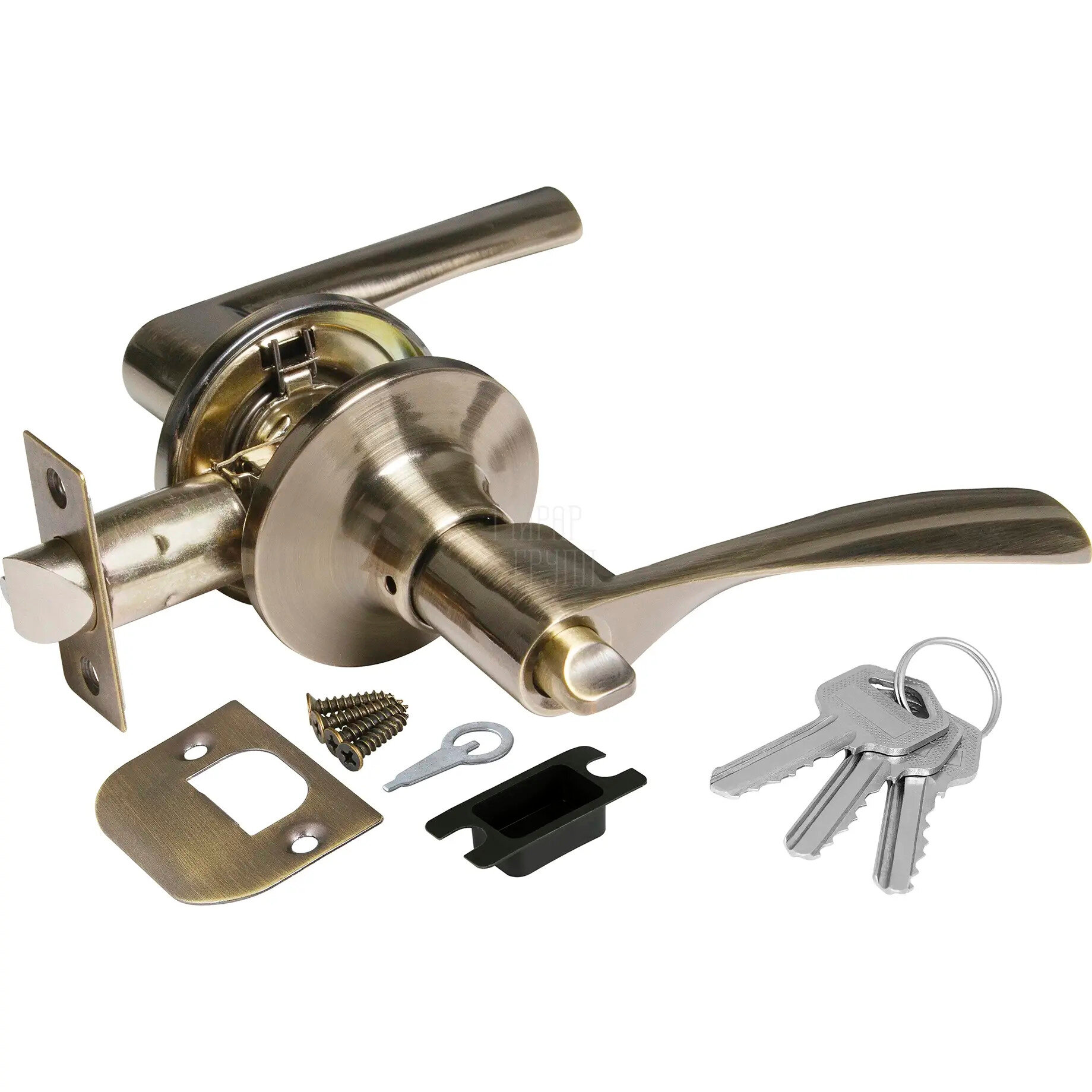 Ручка Ajax (Аякс) защелка DK610 ET (кл./фик.) бронза