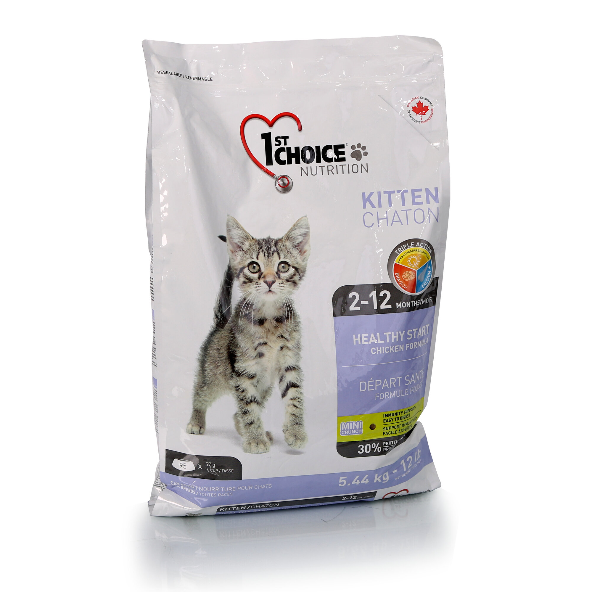 1st CHOICE корм для котят 5.44кг Здоровый старт, цыпленок