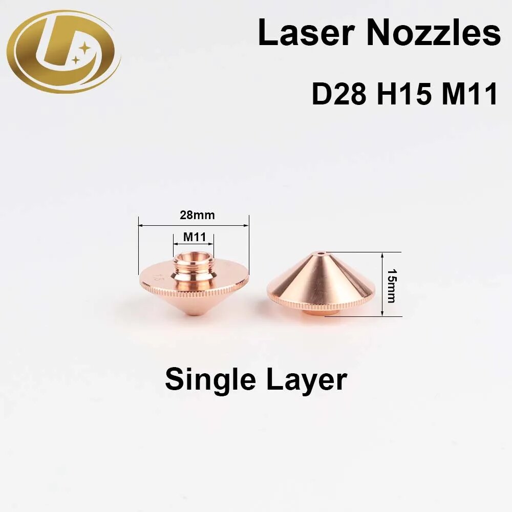 Лазерное сопло D28 H15 M11, калибр 1.5mm, Single Layer