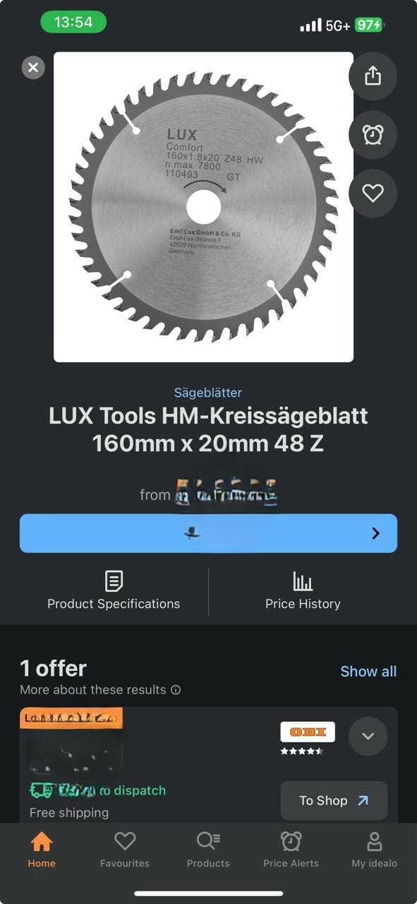 Диск отрезной TOOLS 160 мм