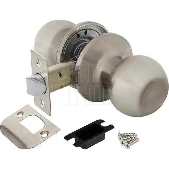 Ручка Ajax (Аякс) защелка DK682 BL-PS (6082 BL-P) (без фик.) матовый никель