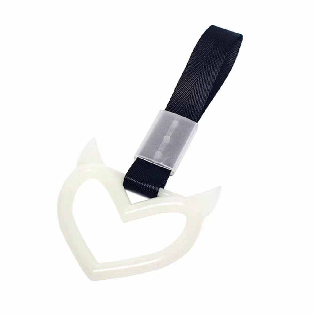 Автомобильное волшебное кольцо для подвешивания ручки в Виде Сердца-Черный Светящийся Пояс