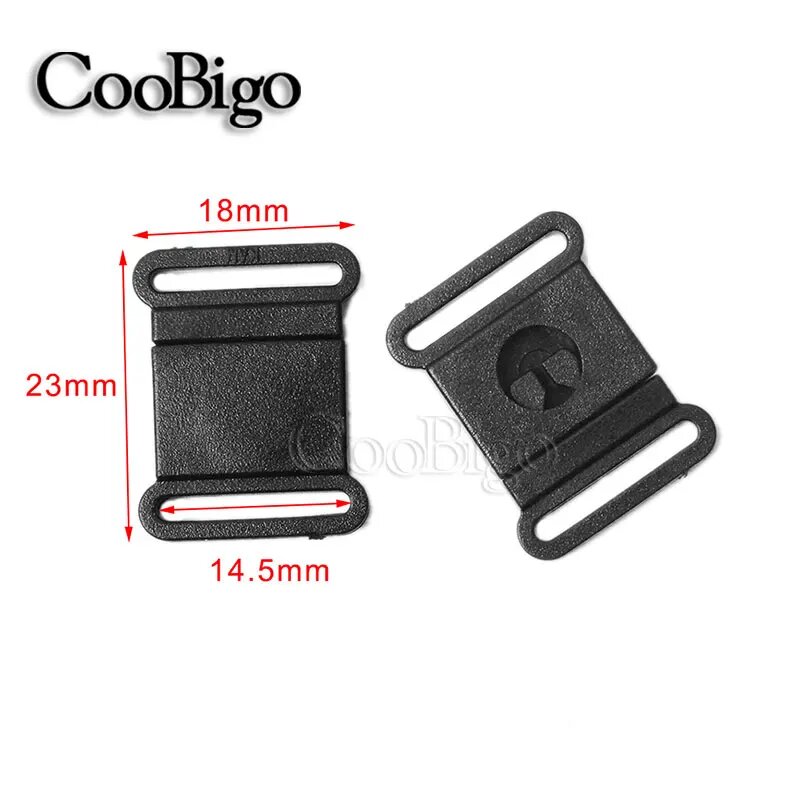 CooBigo Пластиковые безопасные отрывные пряжки для ремня 10 мм, 15 мм, 20 мм, 25 мм 14.5mm Webbing