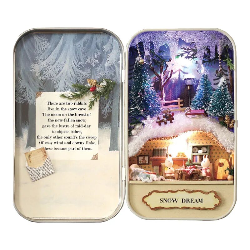 CUTEBEE DIY Деревянный Кукольный Домик С Мебельными Светильниками-креативная Строительная Игрушка Для Детей