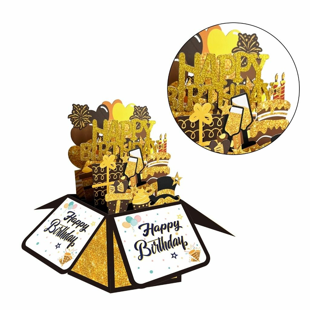 3D Поздравительная открытка серии Birthday series-s662