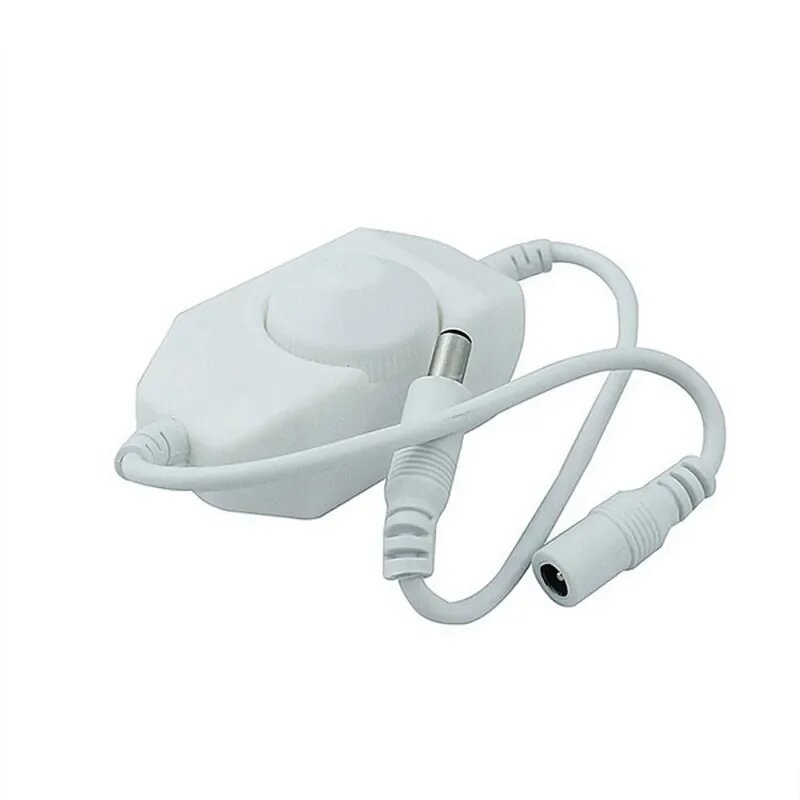 Кнопочный диммер IKSLED 30 см DC 5V 12V 24V белый/черный