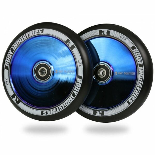 Колёса для самоката Root Industries Air Wheels 120x24mm (2шт) Black/BluRay