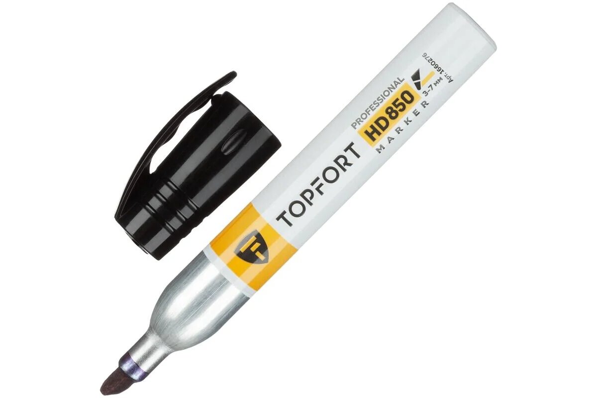 Topfort Маркер для агрессивной среды hd 850 черный 3-7мм скош. наконечник 1660276