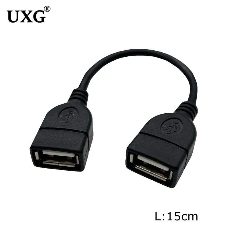USB удлинитель Female to Female, 15 см