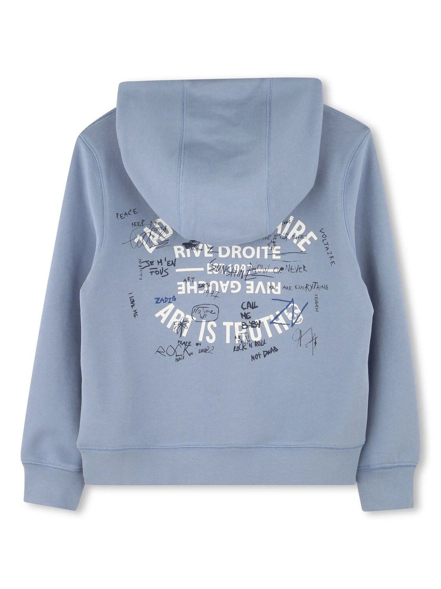 Толстовка ZADIG & VOLTAIRE Толстовка с капюшоном, размер 4 года, Синий принт — фото 1