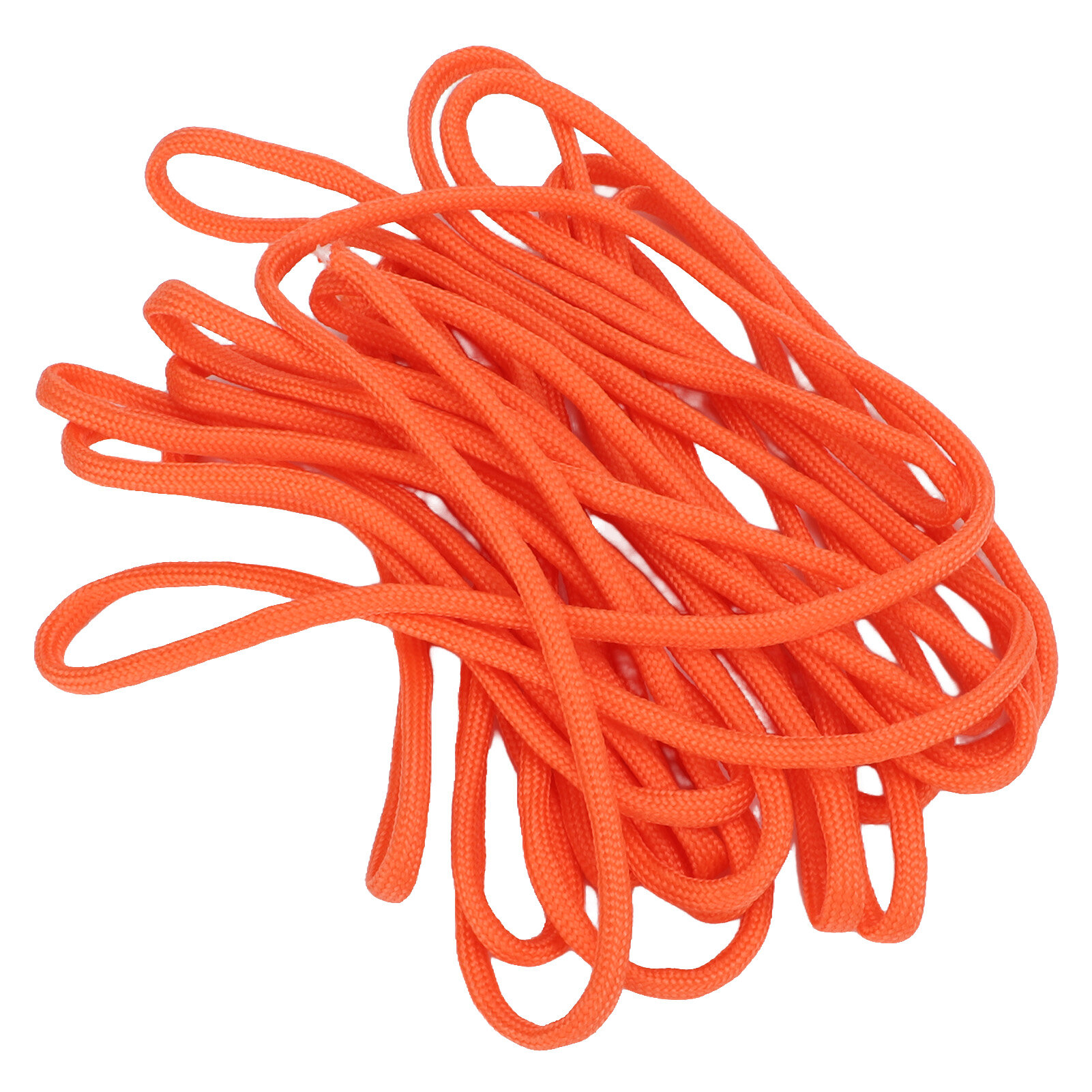 Безопасная веревка 5 метров 9 ядер из полиэстера для кемпинга и выживания на открытом воздухе оранжевого цвета