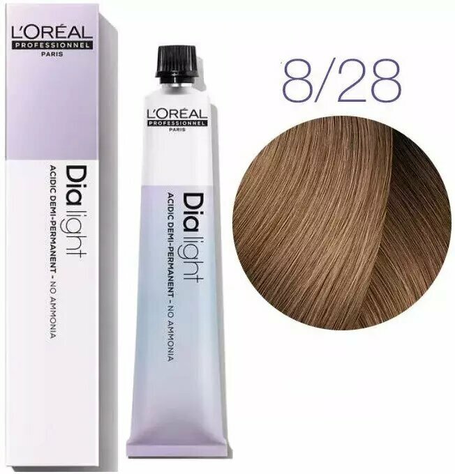 L'Oreal Professionnel Dia Light 8.28 светлый блондин перламутровый мокка 50мл