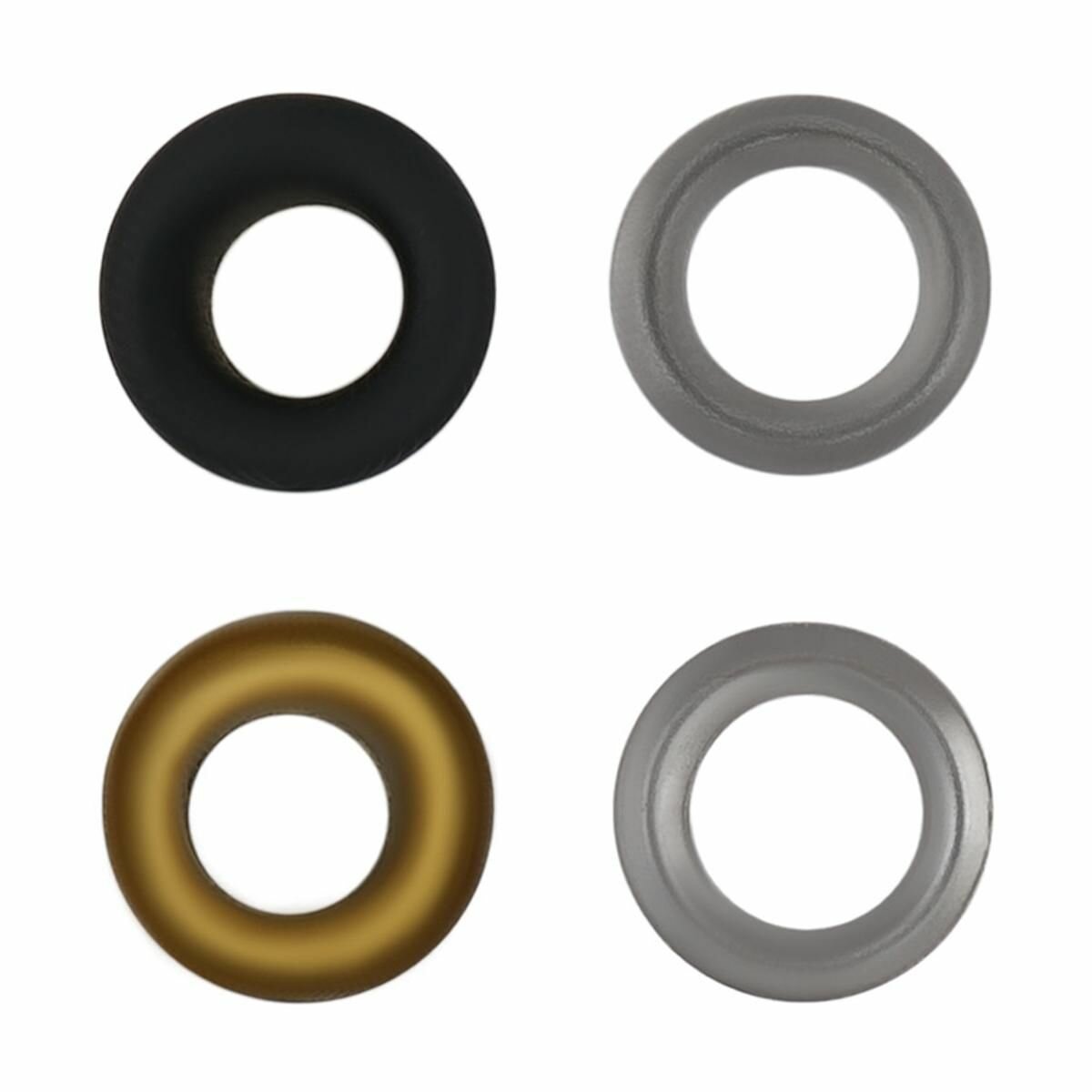 Люверс для одежды BIG D 3 мм, цветной металл/эмаль, черный матовый, 100 шт (03 5129/10)